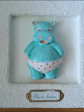 Wall Decor | Vtg Ceramic Hippo Wall Tile | Poshmark